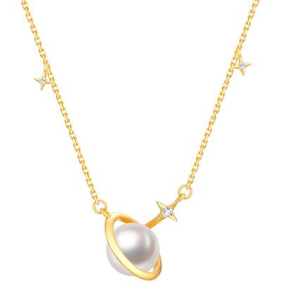 SIMPLEJOYS土星珍珠项链
