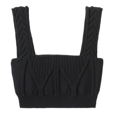 ITTHEATTICO短款针织背心