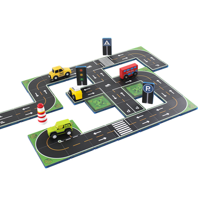 MNTL陪伴积木磁力贴字母交通铁道磁力片配件儿童益智玩具礼物今聚