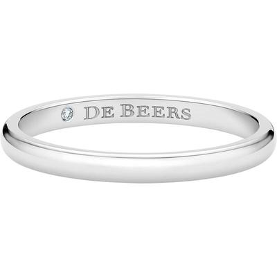 DeBeers戴比尔斯铂金2mm戒指