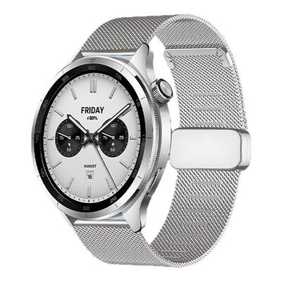 适用小米watch5手表新款s4表带米兰尼斯sport金属磁吸扣watchS3智能运动S2/S1pro腕带男女通用Color替换配件