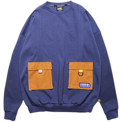 双双口袋套头卫衣套头卫衣