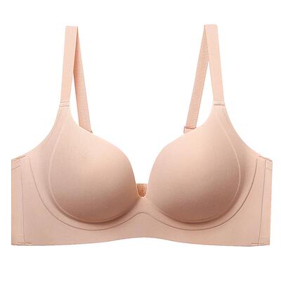 润微小胸聚拢显大无痕提拉上托收副乳防下垂无钢圈内衣不空杯文胸