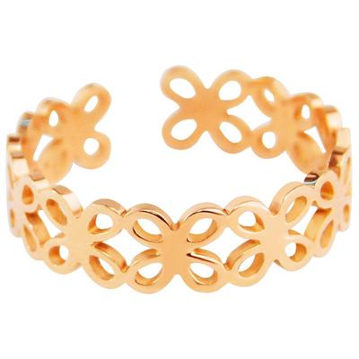 四叶草戒指女冷淡系钛钢高级感