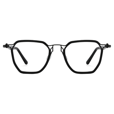 超轻纯钛150mm大框眼镜男款