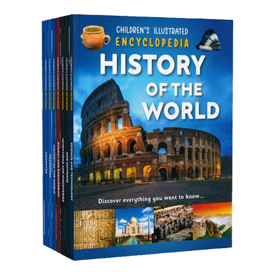 原版Children's Illusstrated Encyclopedia 英文儿童经典百科全书精致版小学生课外读物给孩子的世界经典科普书人类的发展简史