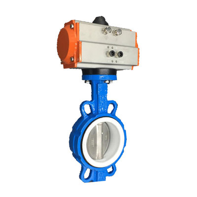 气动四氟对夹式蝶阀304厂家直销