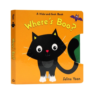英文原版 Where's Boo A Hide-and-seek Book 捉迷藏躲猫猫 儿童启蒙纸板触摸书绘本 英文版 进口英语原版书籍