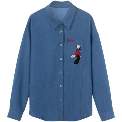 LAGOGO大力水手联名刺绣休闲衬衫