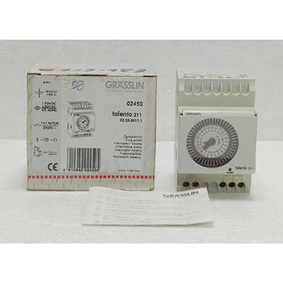GRSSLIN 02.28.0011.1 TALENTO 211 ANALOGUE TIME SWITCH 230VAC