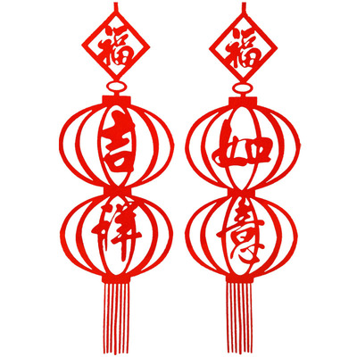 过年玻璃创意窗花福字贴佳印小筑