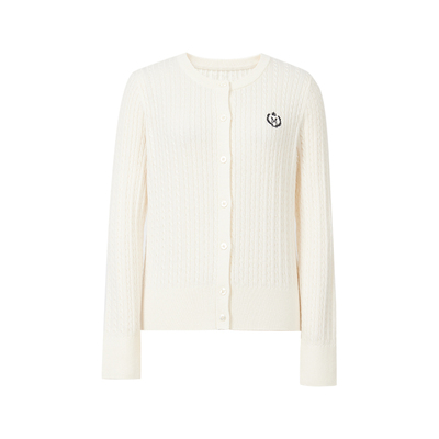 MOFAN摩凡秋新款米白毛针织衫