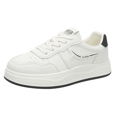 【甄选推荐】德训小白板鞋女厚底