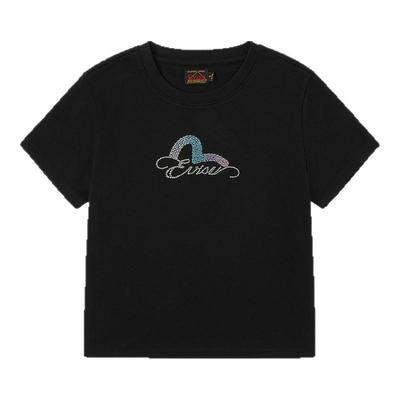 EVISU福神女士商标图案短袖T恤