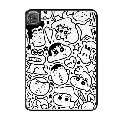 超创意适用9代无盖iPad11A16保护壳第10代10.9单面小新10.2寸亚克力air45mini67硬后壳Pro11Air11磁吸笔槽9.7