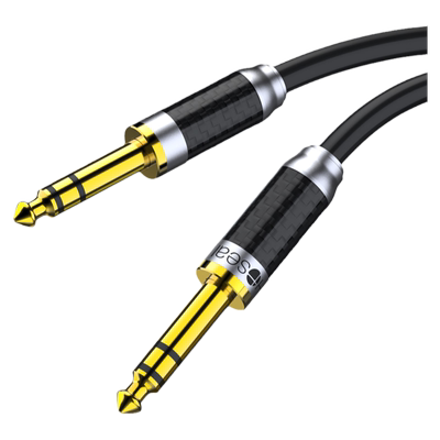 秋叶原6.5mm大三芯公对公音频线