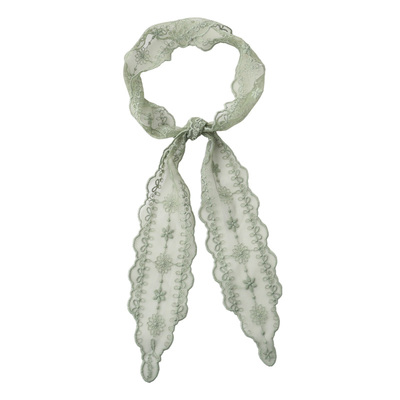 长条蕾丝小丝巾腰带收腰改小腰绳