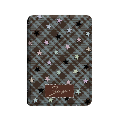 适用Kindle2025款Scribe11Colorsoft笔槽格纹星星电子书壳保护套
