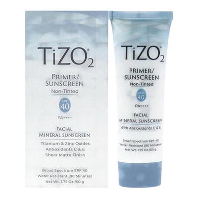 美国直邮TIZO2号物理防水温和隔离防晒霜滋润提亮肤色SPF40 50g