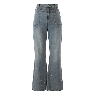 复古微喇叭牛仔裤UNIFREE