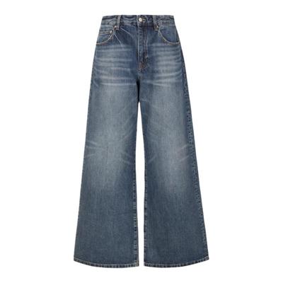 JNBY/江南布衣春秋牛仔长裤宽松阔腿裤棉质挺阔柔软通勤5O8E10910