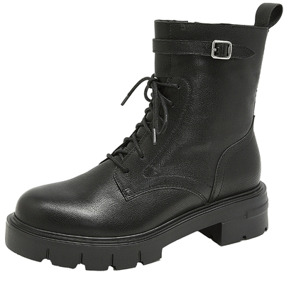 康莉厚底马丁靴女商场同款新款