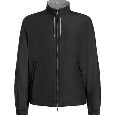 ZEGNA杰尼亚黑色/灰色夹克外套