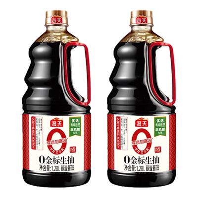 零添加金标生抽酿造食用海天酱油