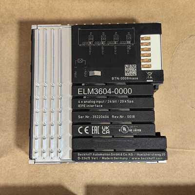 【议价】ECKHOFF倍福ELM3604-0000模块，信号采集模