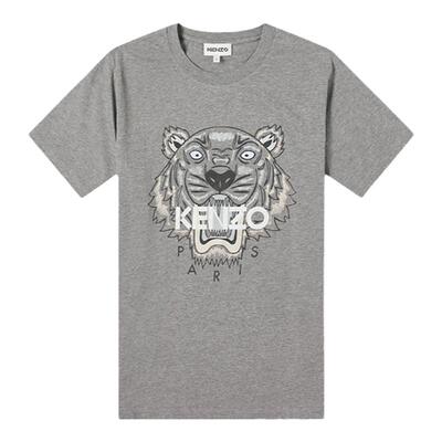 KENZO虎头字母印花短袖T恤