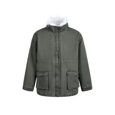 中长款加立领派克服外套