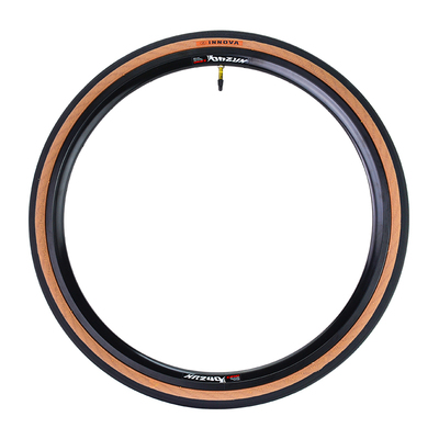 伊诺华451外胎复古黄粉色