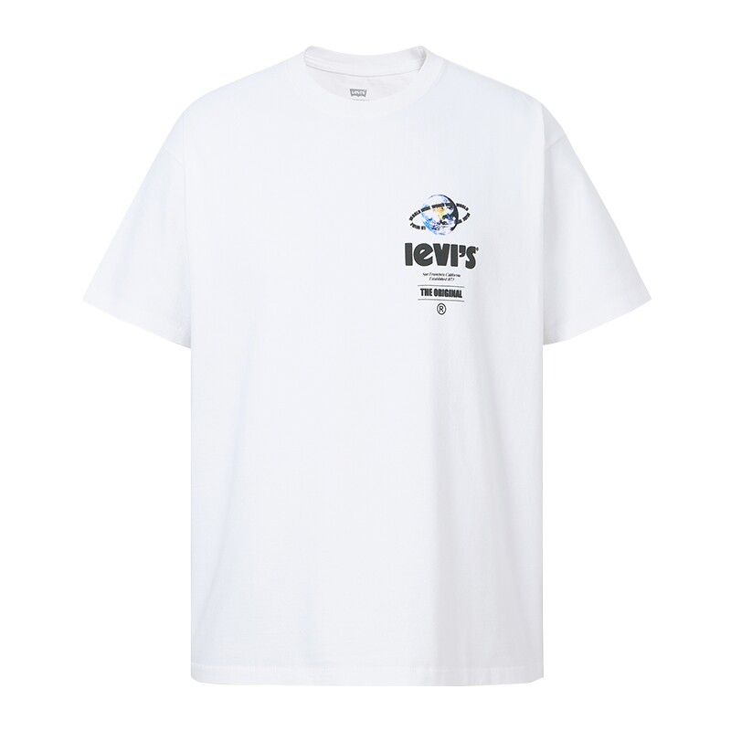 【商场同款】Levi's李维斯23新品情侣同款印花短袖T恤87373-0047_虎窝淘
