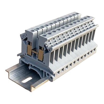 UK2.5B接线端子纯铜件阻燃导轨式 UK2.5N 平方接线端子排 100个