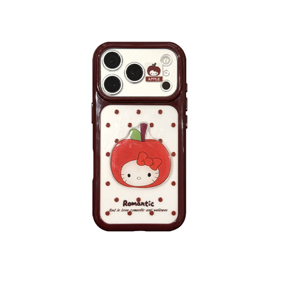 波点红苹果猫咪适用iPhoneDuo苹果18promax贴件手机壳17Pro新款星空壳x300华为mate80情侣款小米17pro手机套