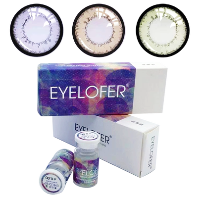 EYELOFER/艾洛妃美瞳大直径14.5mm大眼女孩黑年抛隐形近视眼镜ME