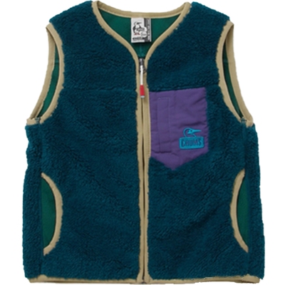 CHUMS/洽洽鸟儿童羊羔绒背心