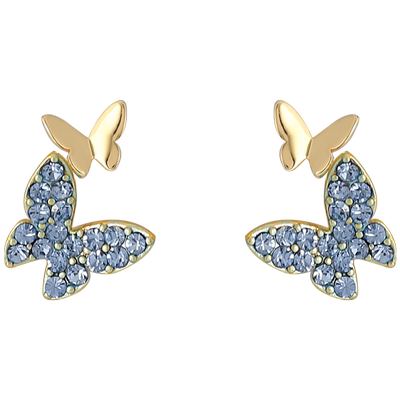 ona蝴蝶耳钉女s925银针精致小巧