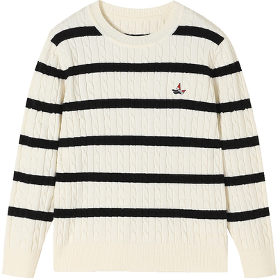 Navigare女童抗起球针织毛衣