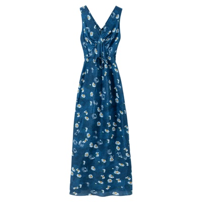 桑蚕丝真丝印花连衣裙