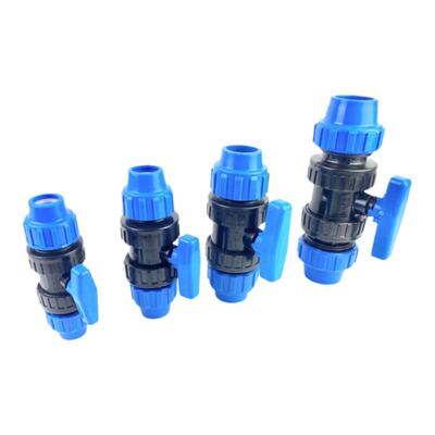 快接球阀外连接开关pePE水管快速接活接头一寸二寸农用灌溉阀门
