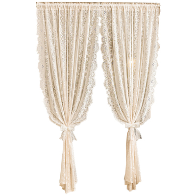 免打孔纱门帘透光不透人法式中古风氛围感隔断卧室四季隐私装饰帘