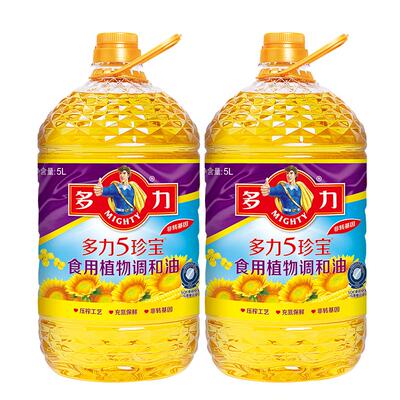 多力5珍宝食用植物调和油5L*2