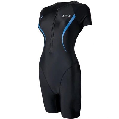 洲克泳衣女款游泳馆专用成人显瘦温泉泳装专业训练女士游泳衣平角