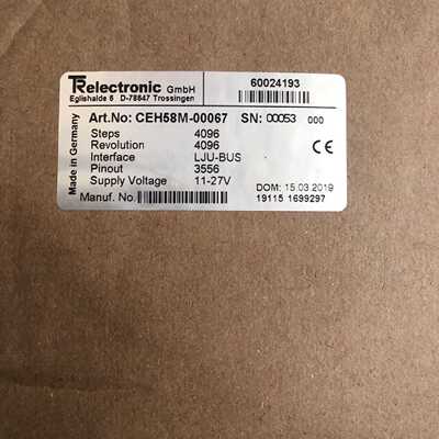 议价Trelectronic帝尔编码器 TR编码器CEH58M-00067议价