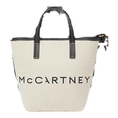 StellaMcCartney帆布斜挎托特包