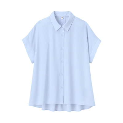 GU极优 女装垂感衬衫短袖时尚休闲百搭 2026年夏季新品 358737