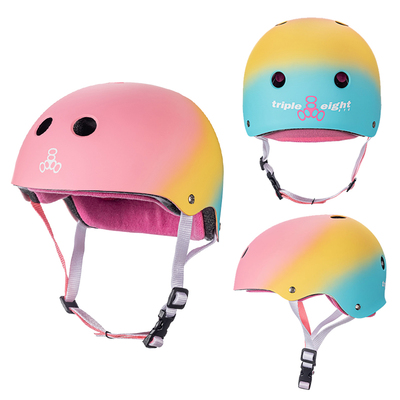 美国888滑板轮滑头盔多色