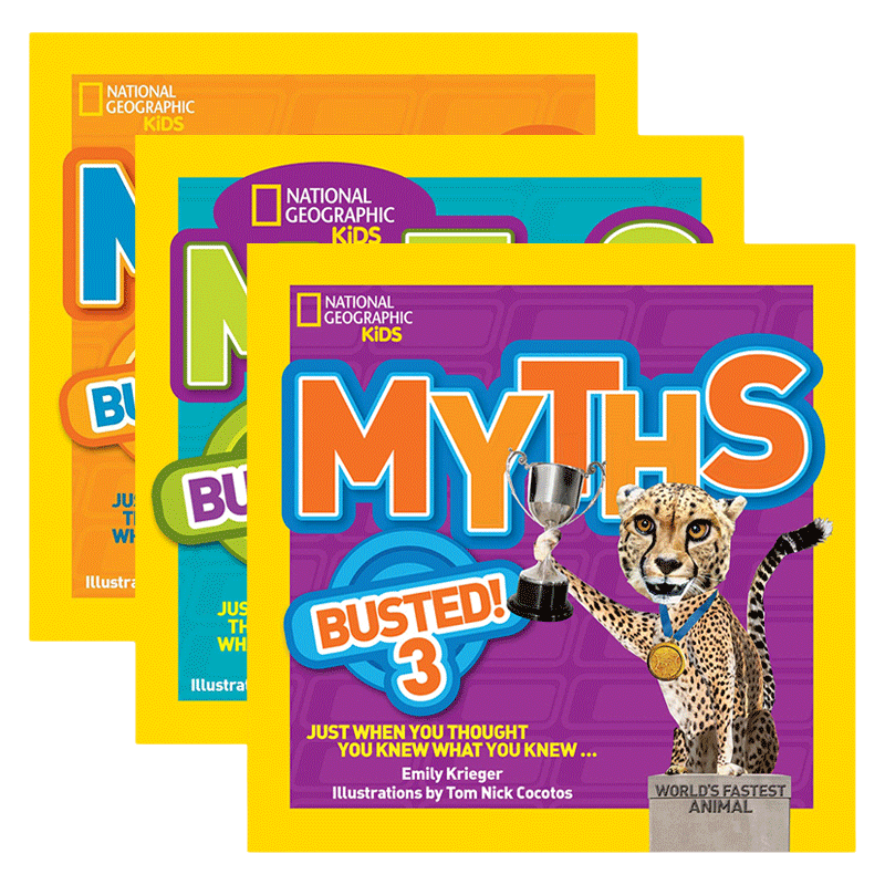 英文原版 National Geographic Kids Myths Busted! 3册 国家地理儿童版 你想都想不到的科学 英文版 进口英语原版书籍