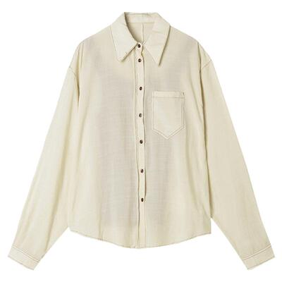 纯色衬衫+吊带两件套装